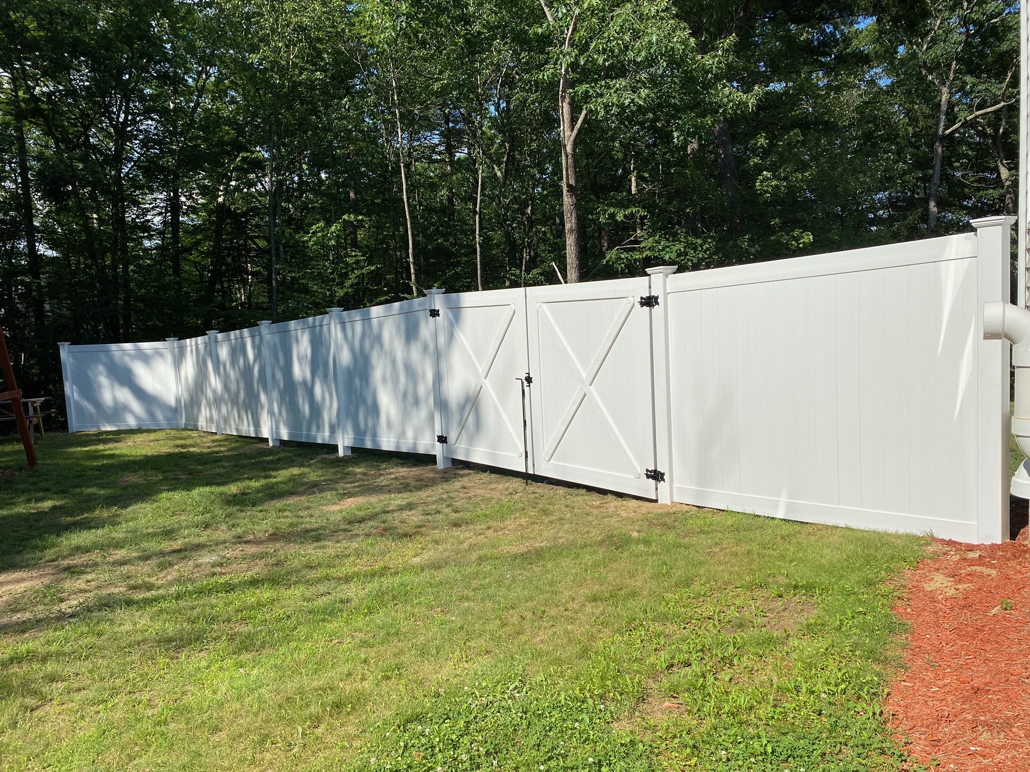 Vinyl Privacy Fence installed in Chester, NH | Granite State Fence